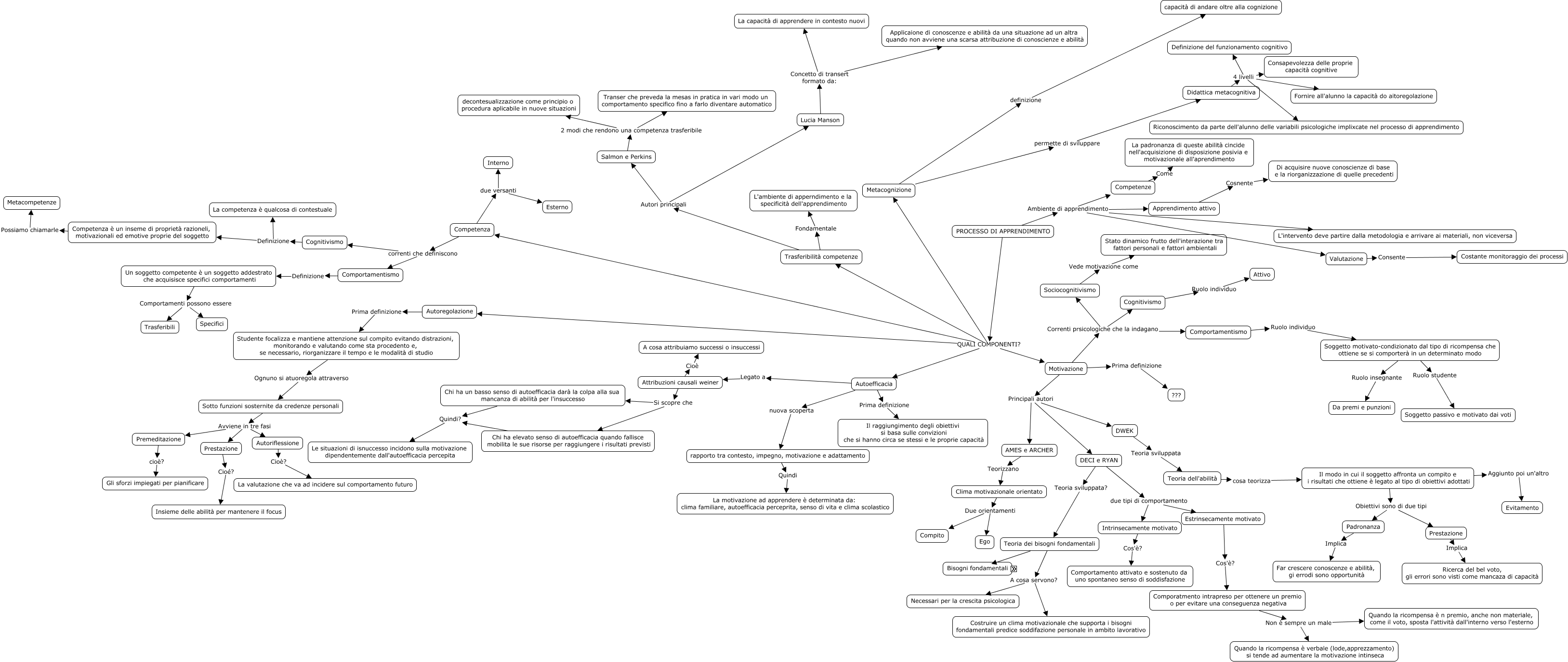 IL PROCESSO DI APPRENDIMENTO